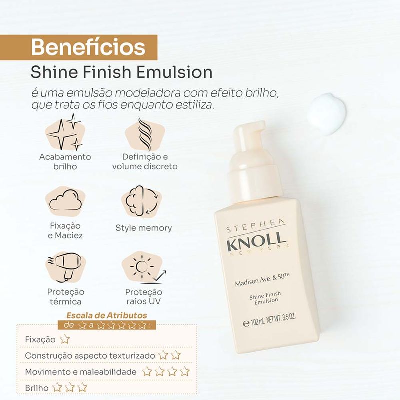 Modelador Stephen Knoll Shine Finish Emulsion - Época Cosméticos ...