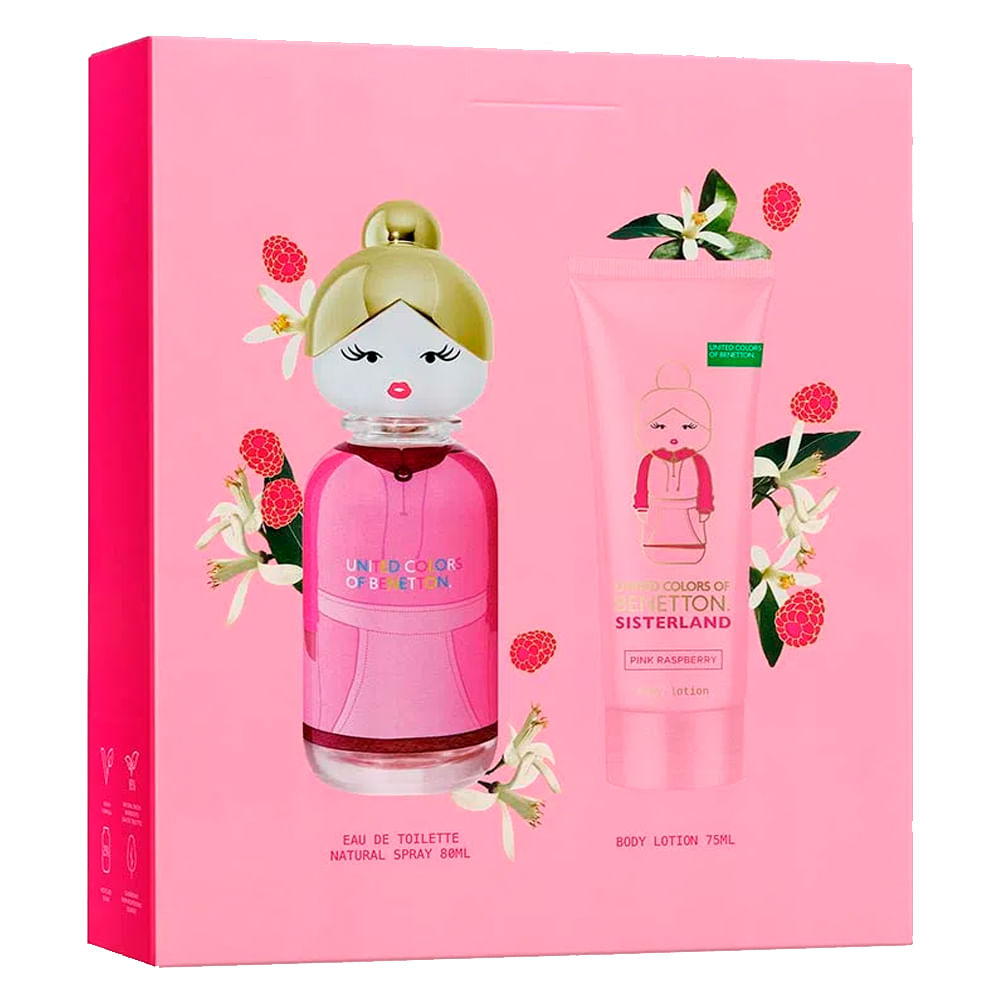 Coffret Benetton Sisterland Pink Raspberry Kit - Perfume Feminino EDT ...