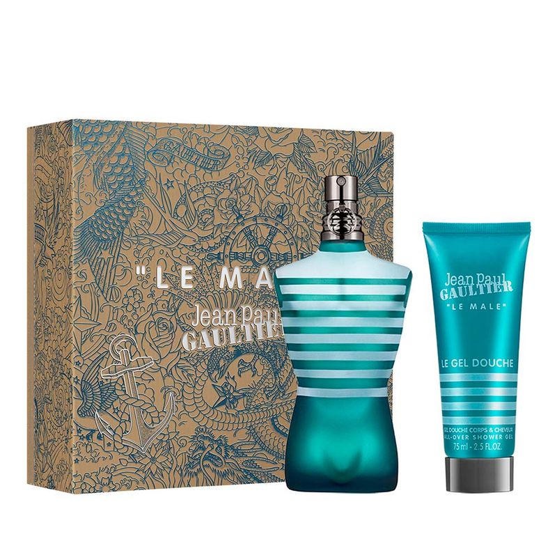Coffret Jean Paul Gaultier Le Male Kit - Perfume Masculino EDT + Gel de ...
