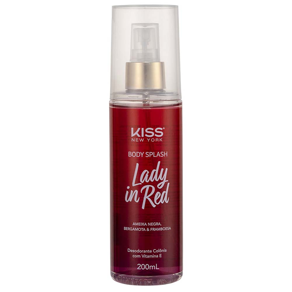 Body Splash Lady in Red Kiss New York Perfume Corporal - Época ...