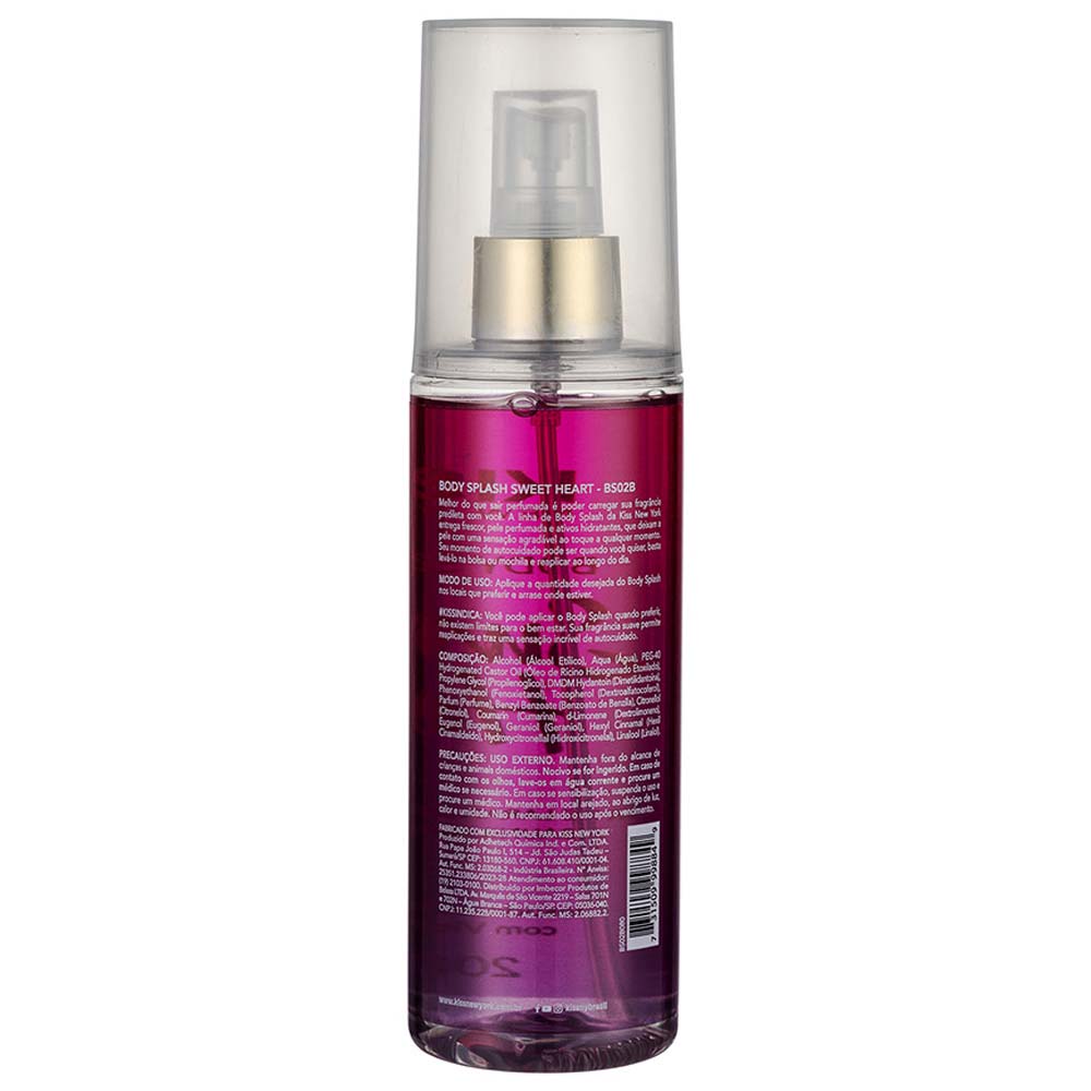 Body Splash Sweet Heart Kiss New York Perfume Corporal - Época ...