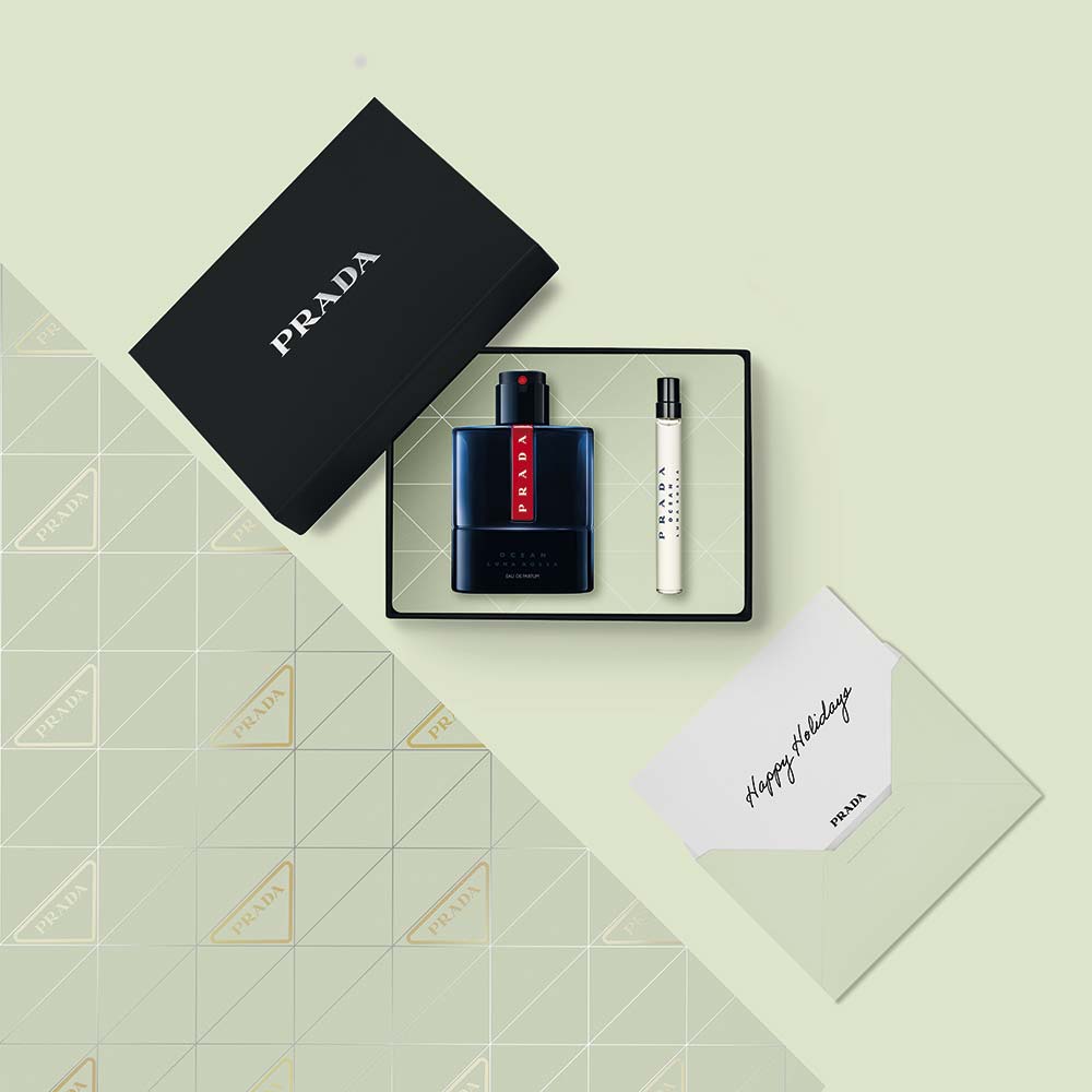 Kit Prada Luna Rosa Ocean EDT - Perfume Masculino - Coffret + 2 Travel Size - Época Cosméticos ...