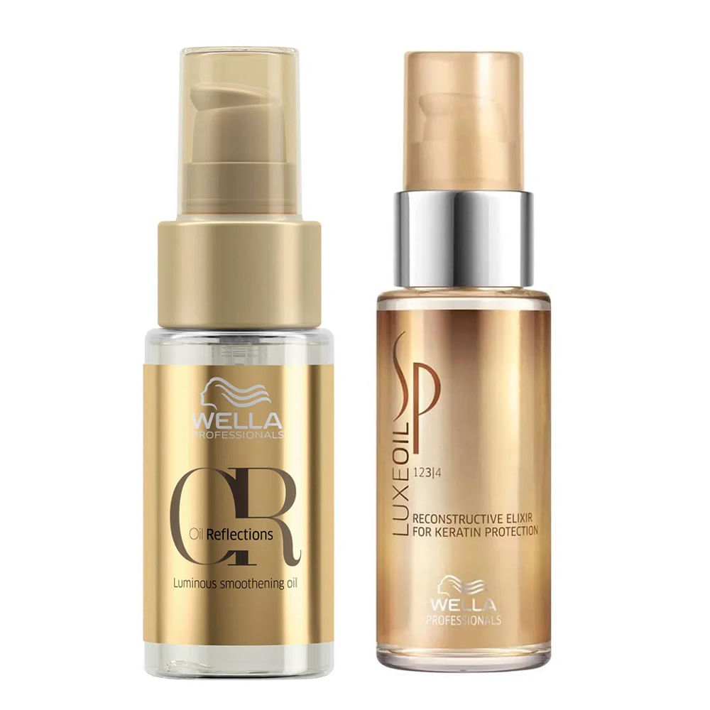 Kit Wella Professionals Óleo Oil Reflections + Óleo SP Luxe Oil Reconstructive Elixir - Época ...
