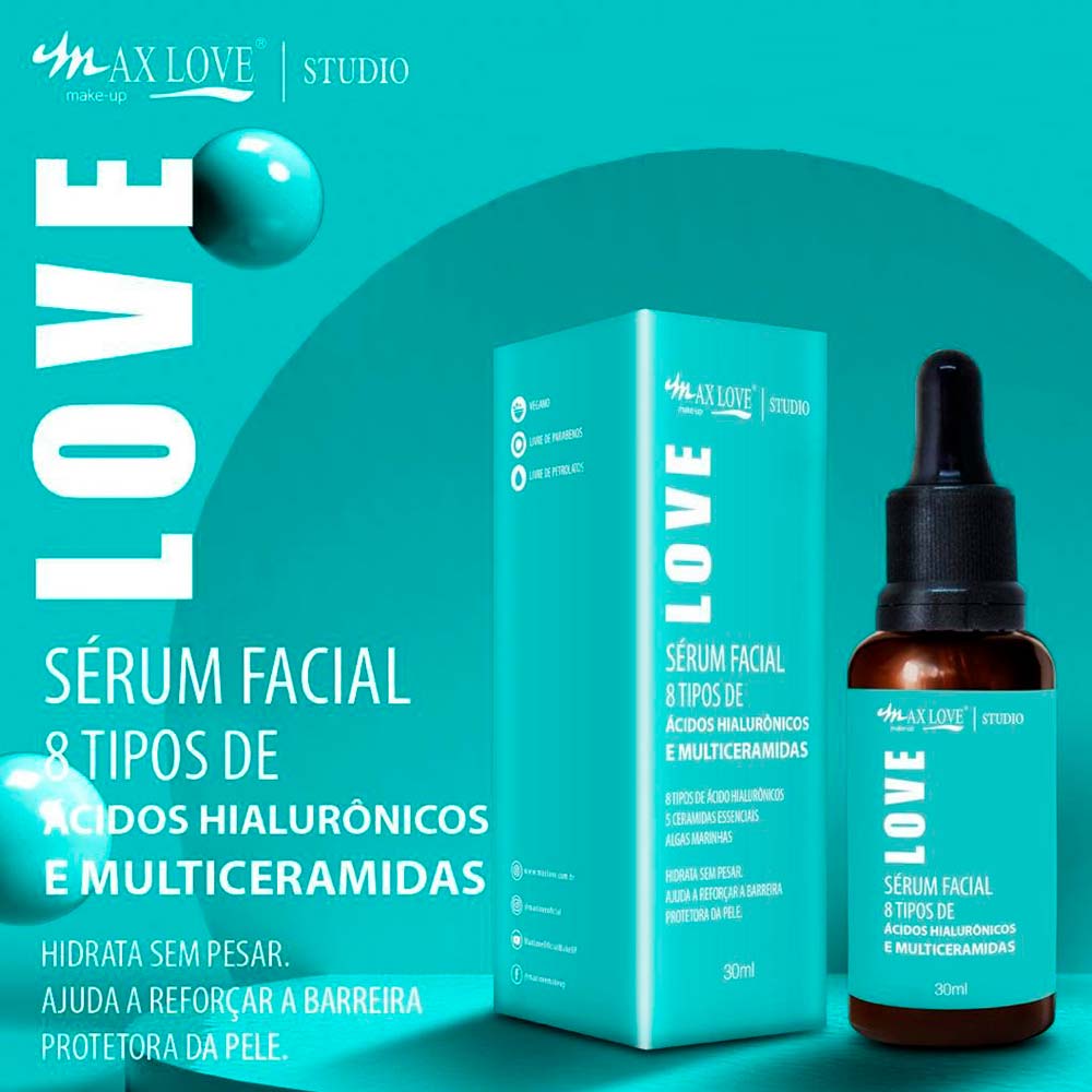 Sérum Facial Max Love 8 Tipos de Ácidos Hialurônicos - Época Cosméticos ...