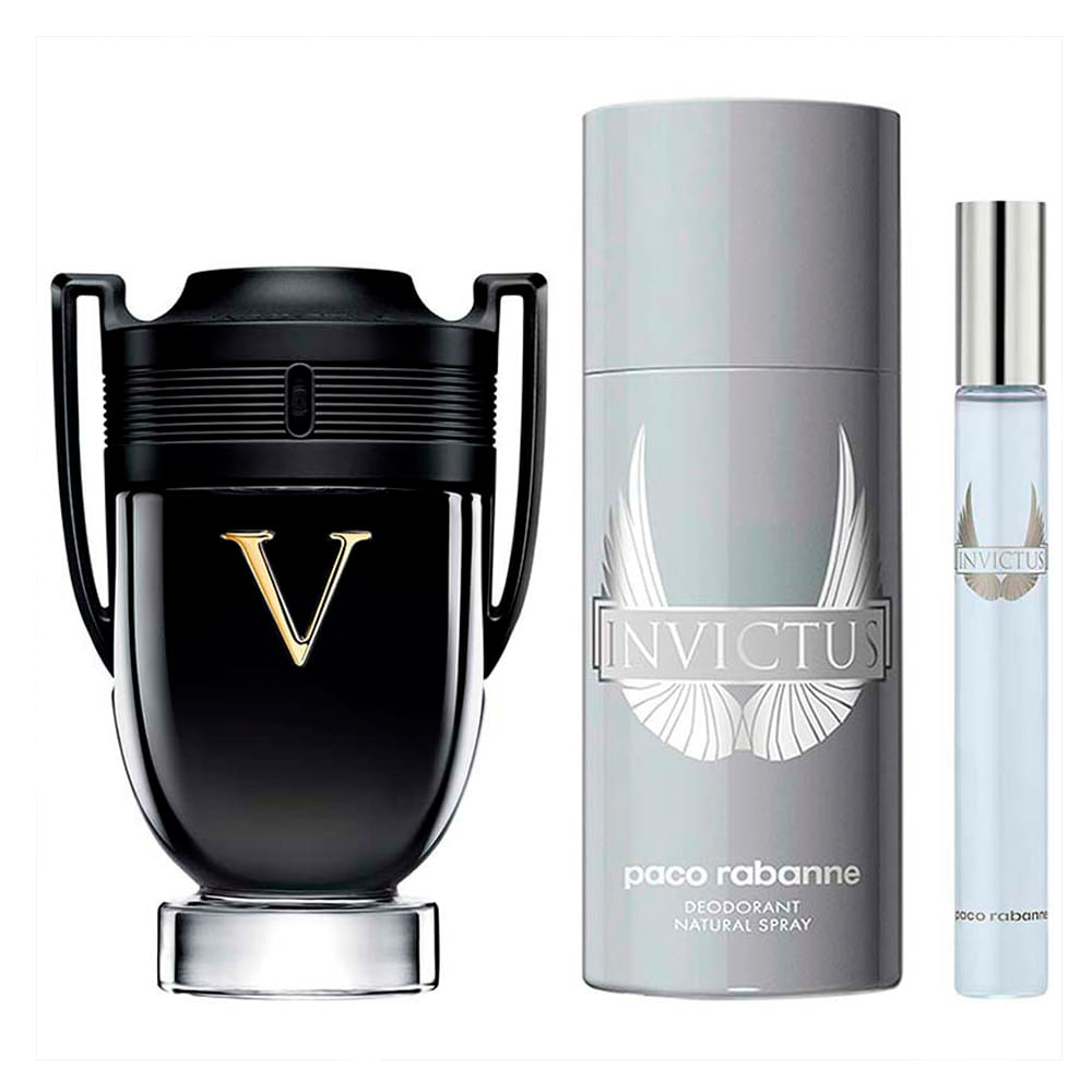 Invictus Victory Rabanne Kit Perfume Masculino EDP Extrême ...