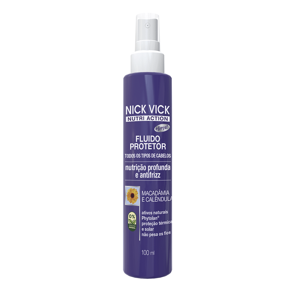 Nick & Vick Nutri Action Fluido Protetor - Nutrição Profunda e ...