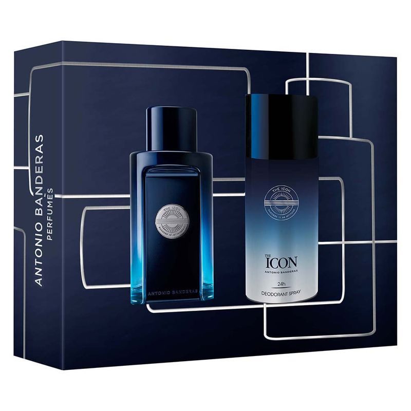 Perfume Banderas The Icon Coffret - EDT + 24h Desodorante Spray ...