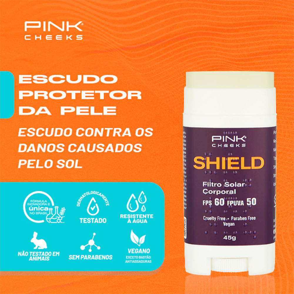 Protetor Solar Corporal Pink Cheeks Shield FPS 60 FPUVA 50 45 g FPS 60 - Época Cosméticos ...