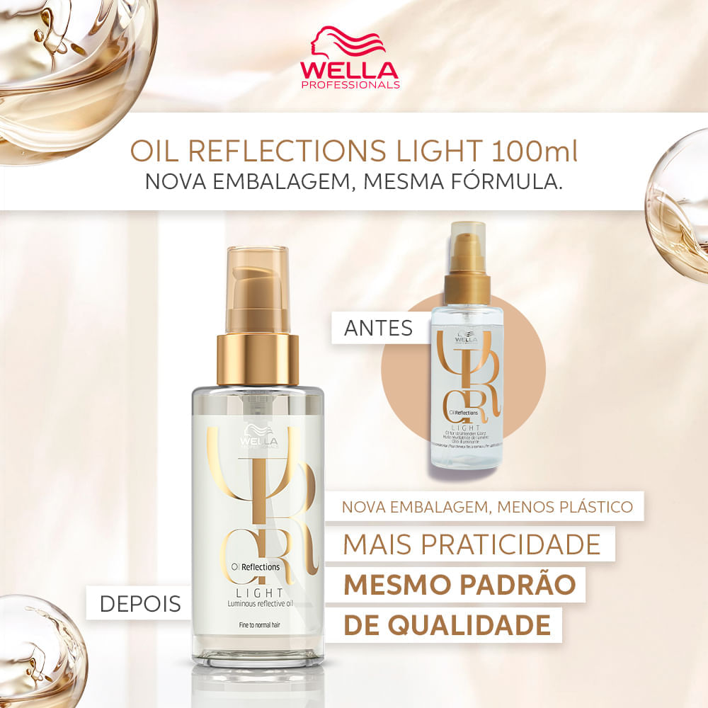 Óleo Capilar Wella Professionals Oil Reflections Light 100 ml 100 ml ...