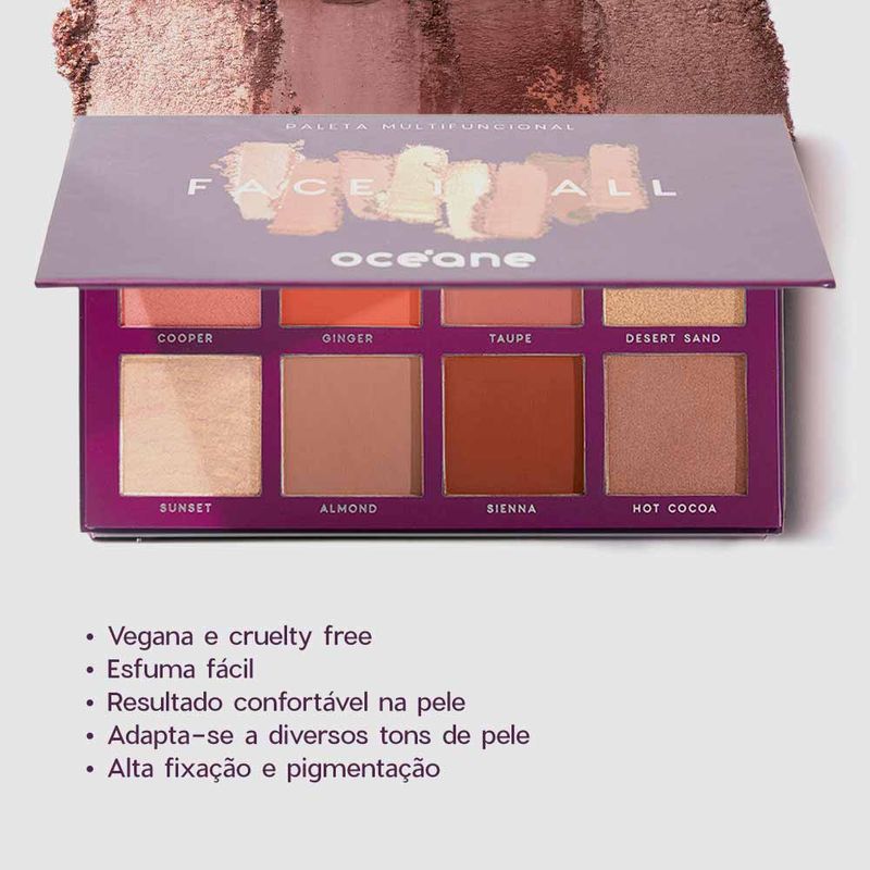 Paleta Multifuncional Océane - Face It All - Época Cosméticos | Época ...