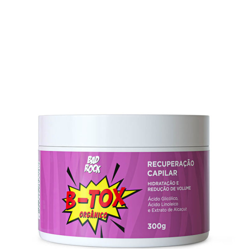 Bad Rock B-Tox - Botox Orgânico Redutor Antifrizz 300g - Época ...