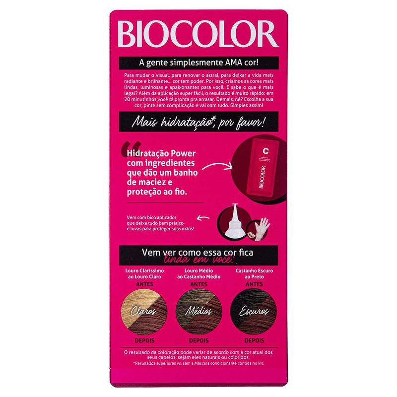 Coloração Biocolor Mini Kit - Tons Vermelhos - Época Cosméticos | Época ...