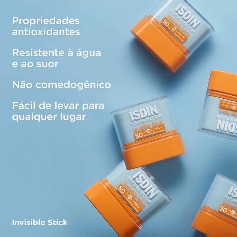Protetor Solar Facial Isdin Invisible Stick FPS50 - Época Cosméticos ...