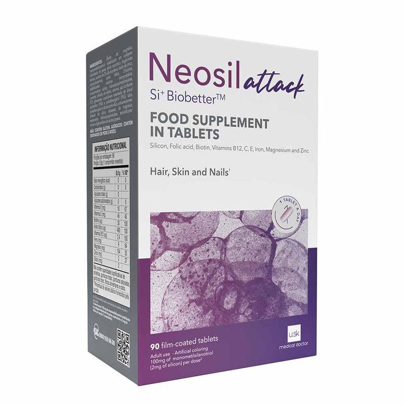 Suplemento Alimentar em Comprimidos Under Skin - Neosil Attack - Época ...
