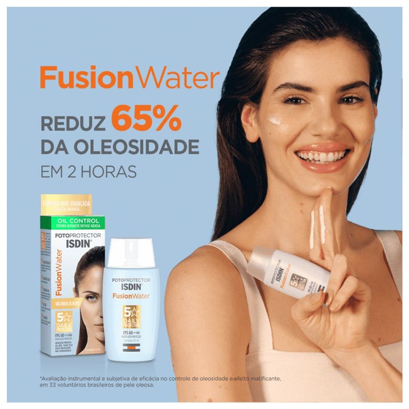 ISDIN Fotoprotector Fusion Water FPS 60 - Protetor Solar Facial 50ml - Época Cosméticos | Época ...