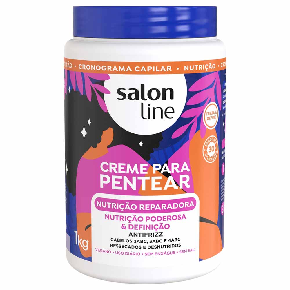 A melhor oferta de: Salon Line Nutrição Reparadora - Creme para Pentear ...