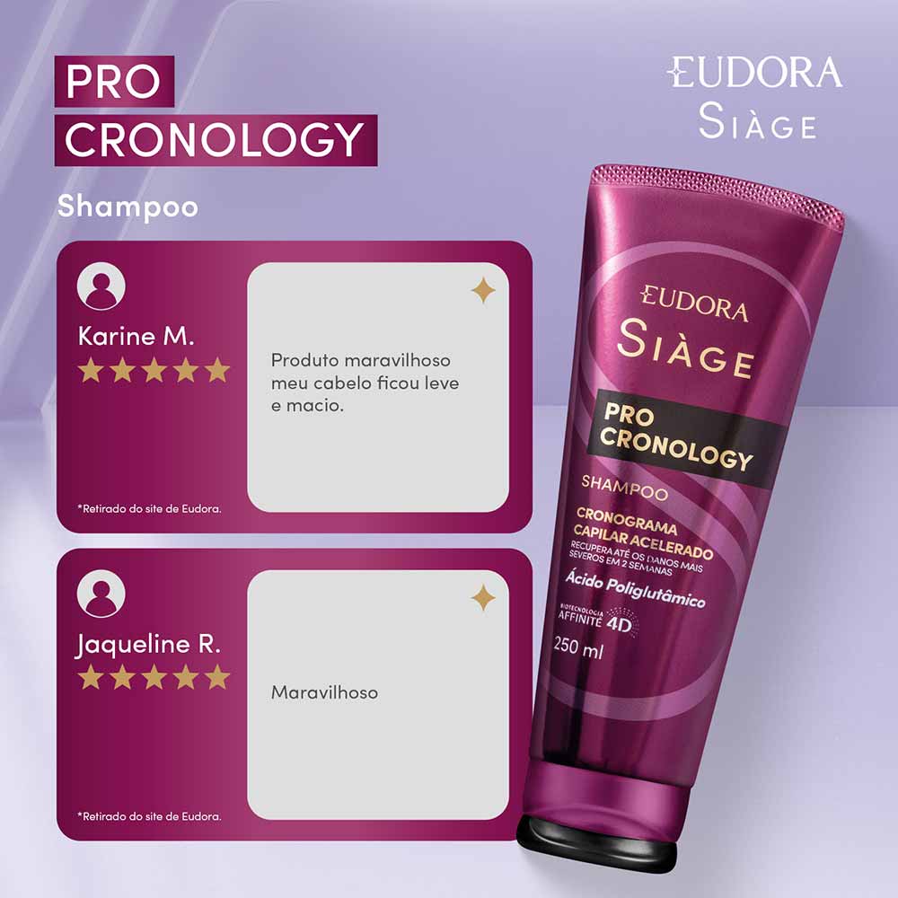 Eudora Siàge Shampoo Pro Cronology - Época Cosméticos | Época Cosméticos