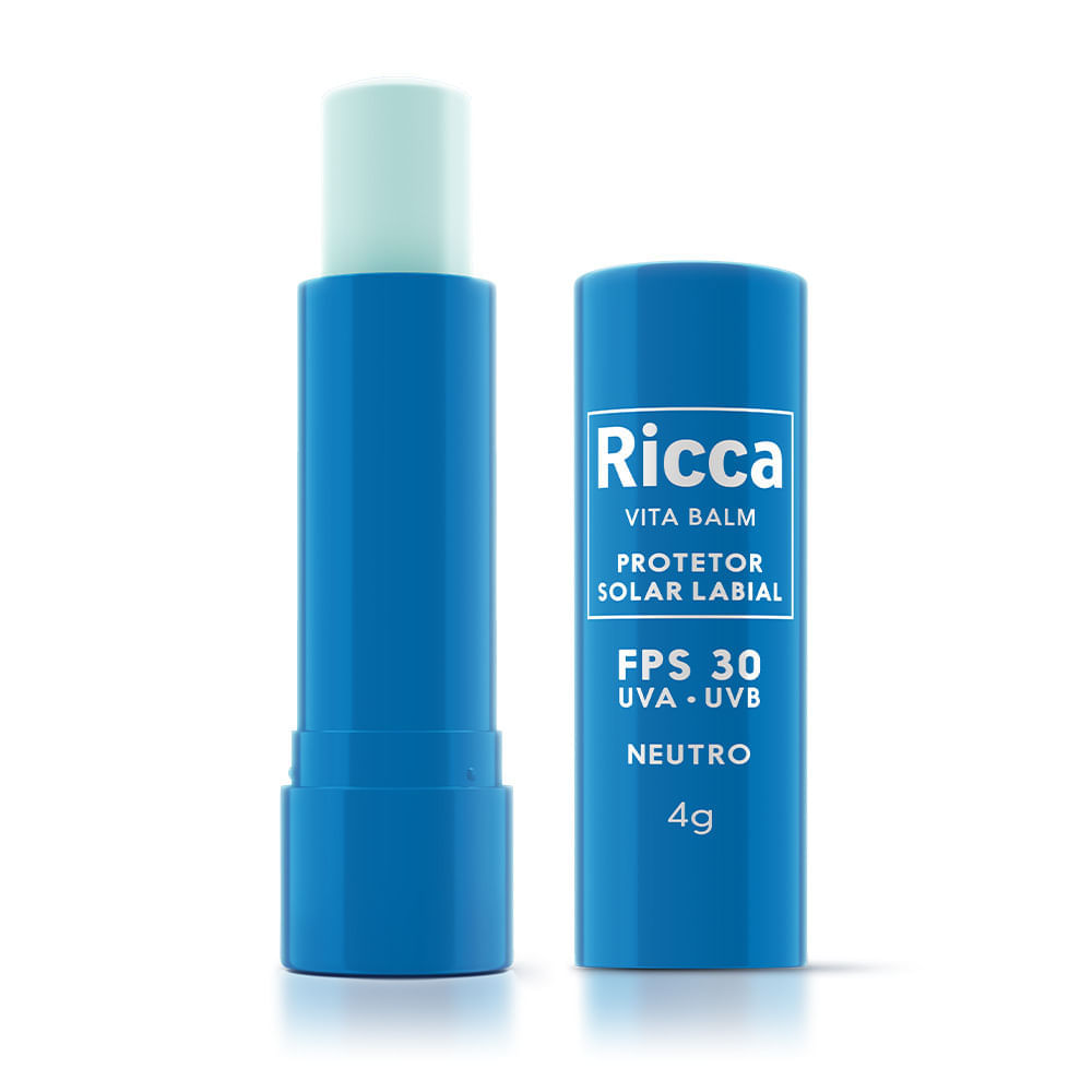 Protetor Solar Labial FPS 30 Neutro Ricca - Época Cosméticos | Época ...