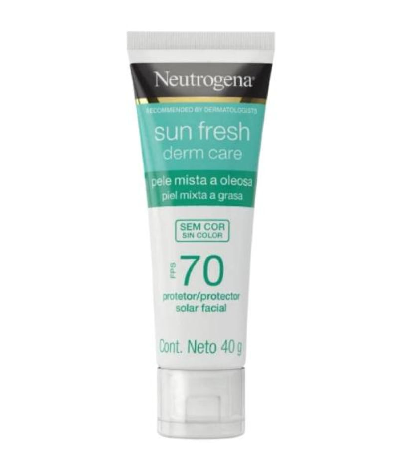 A melhor oferta de: Protetor Solar Facial Neutrogena Sun Fresh Derm ...