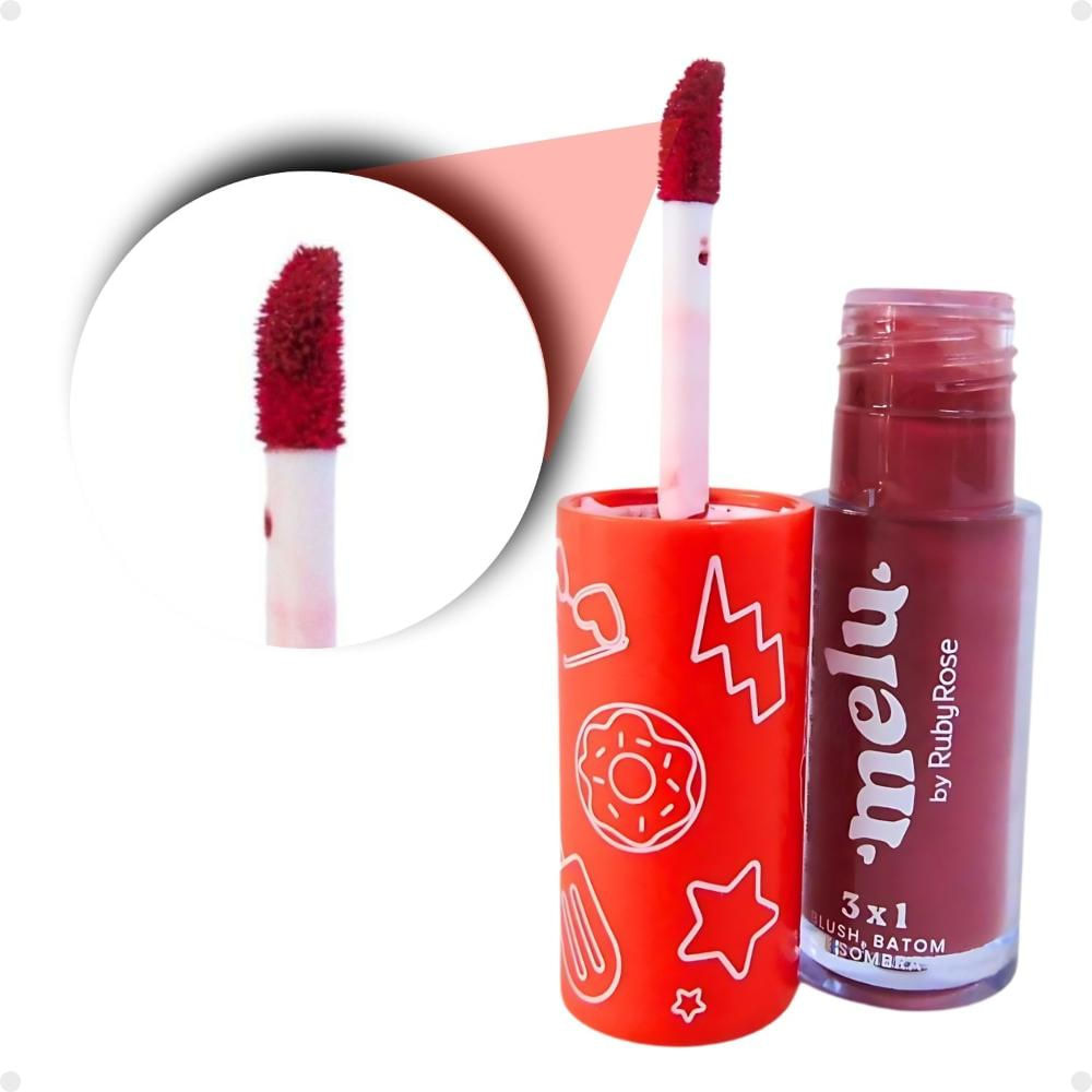 Blush, Batom e Sombra 3x1 Melu By Ruby Rose Boo 05 - Época Cosméticos ...