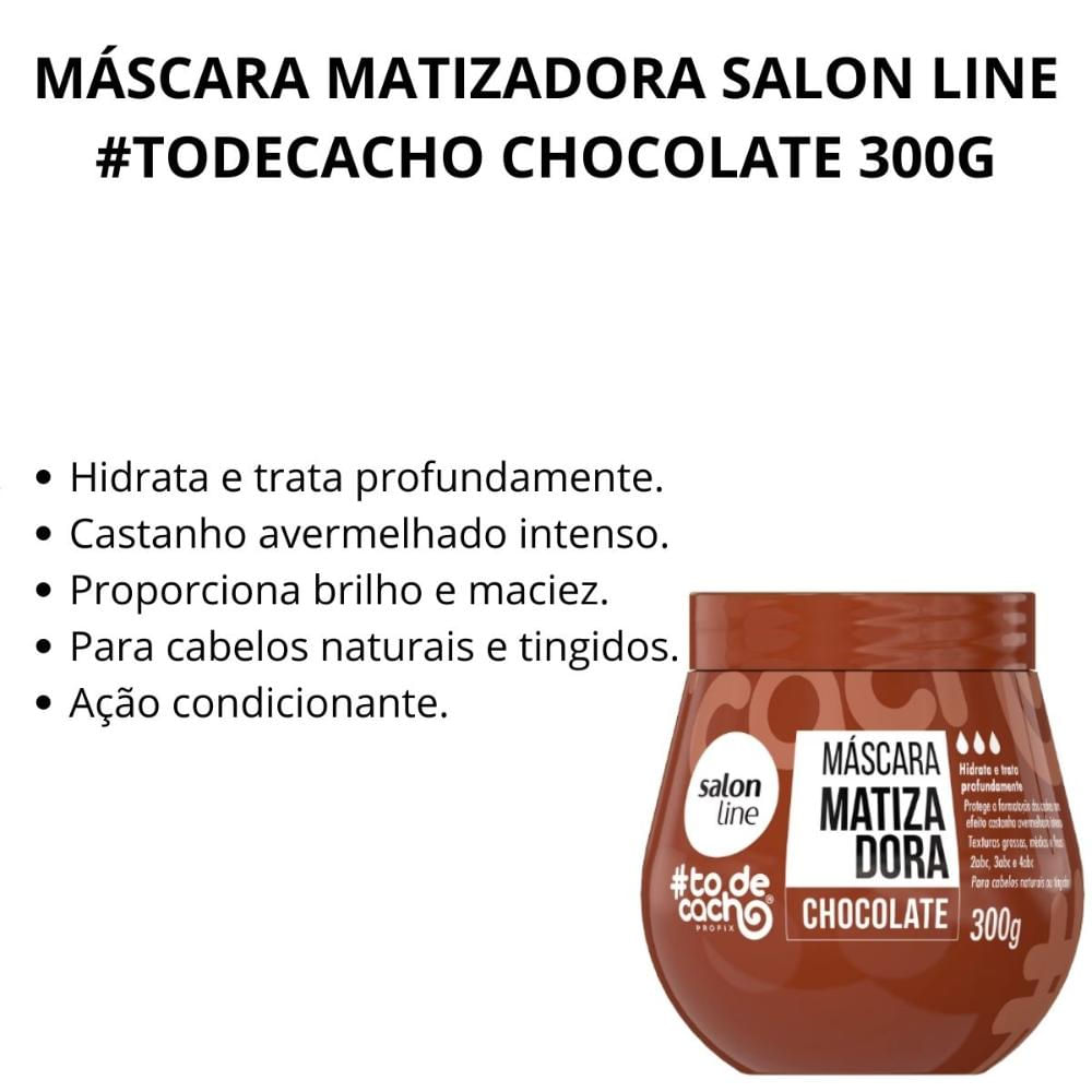 Máscara Matizadora Salon Line #todecacho Chocolate 300g - Época ...
