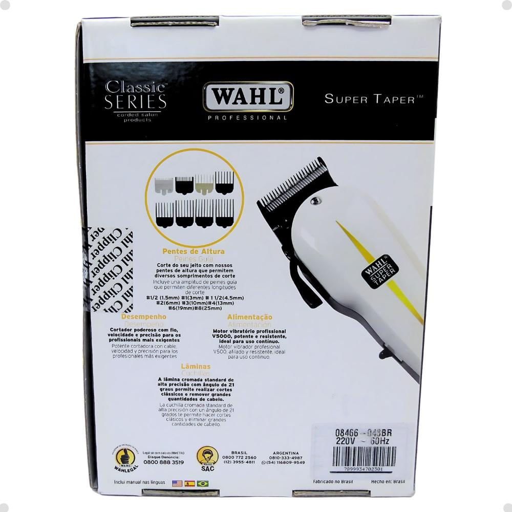Máquina De Corte Wahl Classic Series Super Taper 220v - Época ...