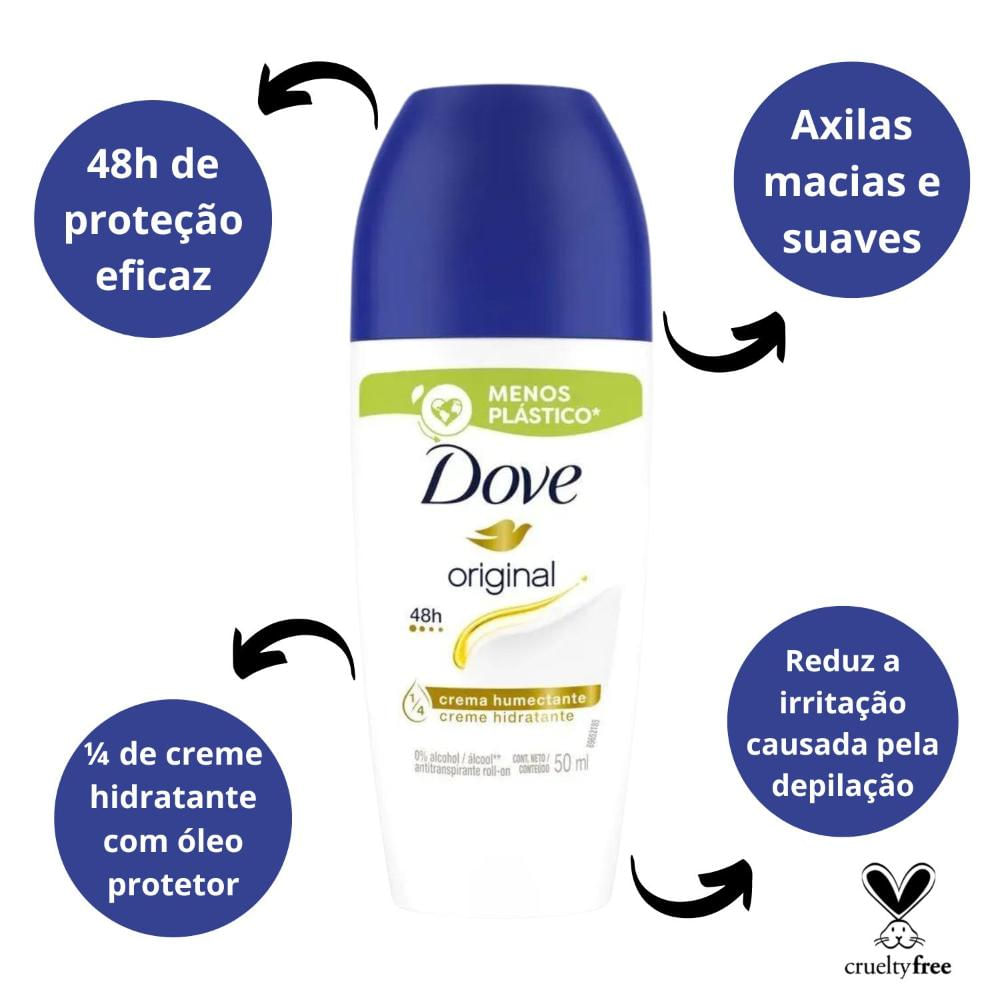 Desodorante Antitranspirante Dove Roll-on Original 50ml - Época ...
