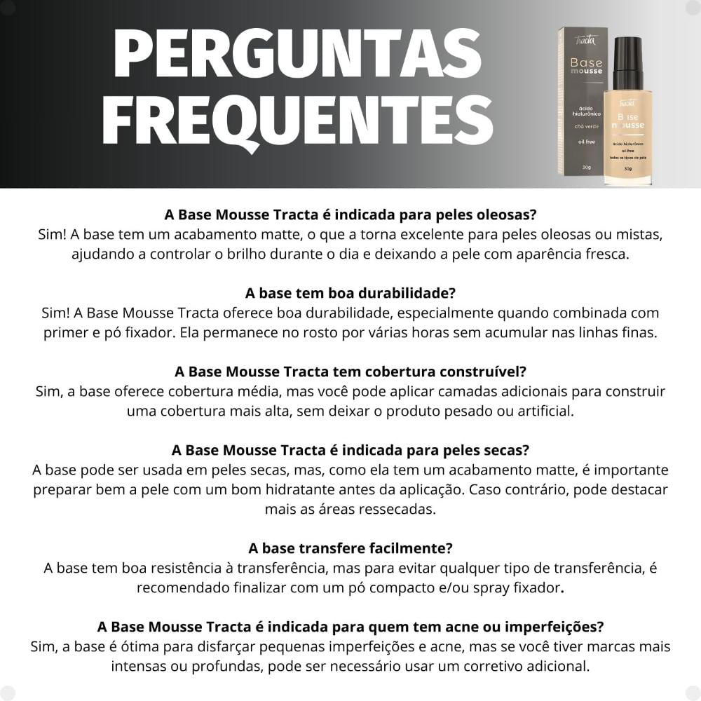 Base Mousse Tracta Média Cobertura Cor 04 30g - Época Cosméticos ...