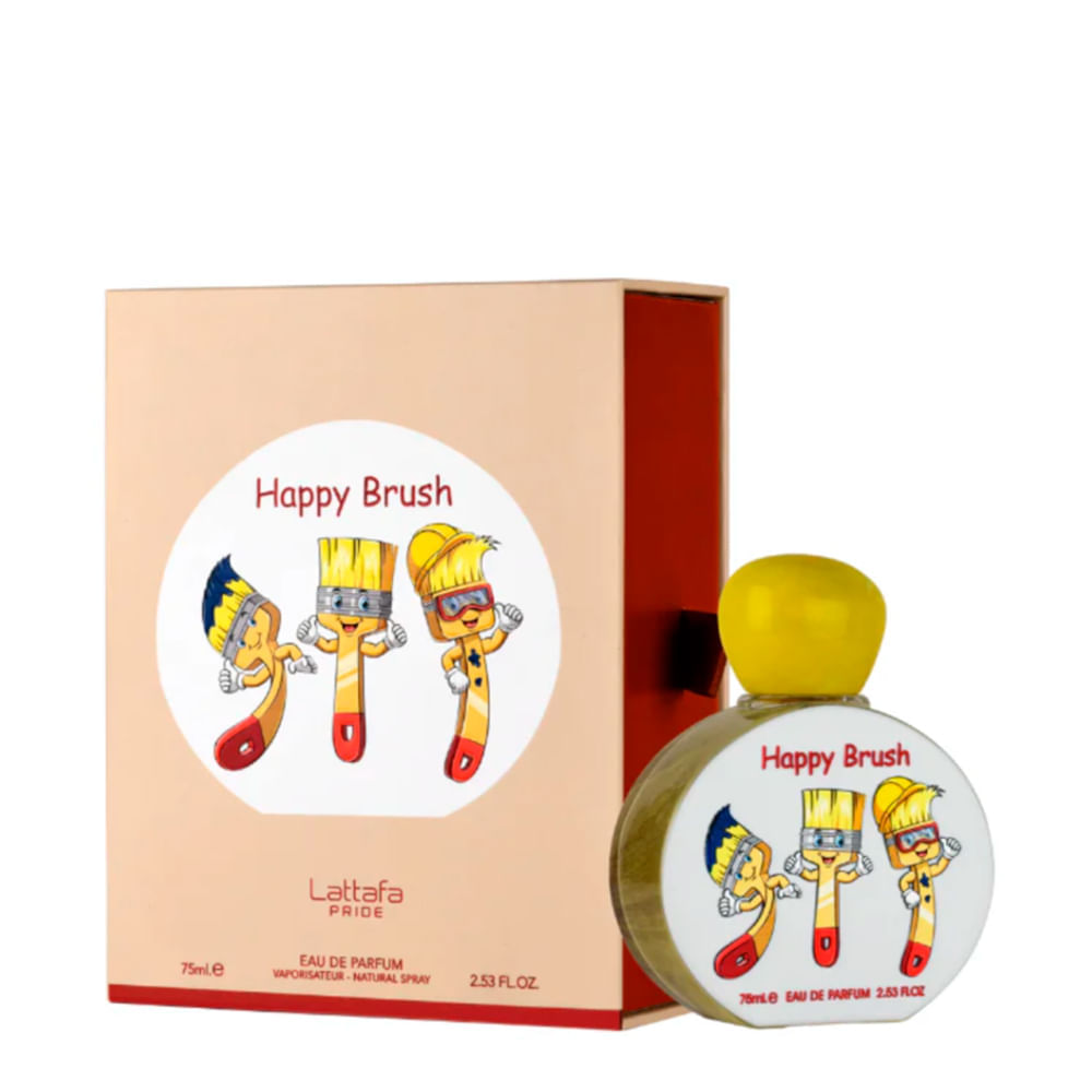 Lattafa Happy Brush Eau de Parfum - Perfume Kids Unissex 75ml - Época Cosméticos | Época Cosméticos