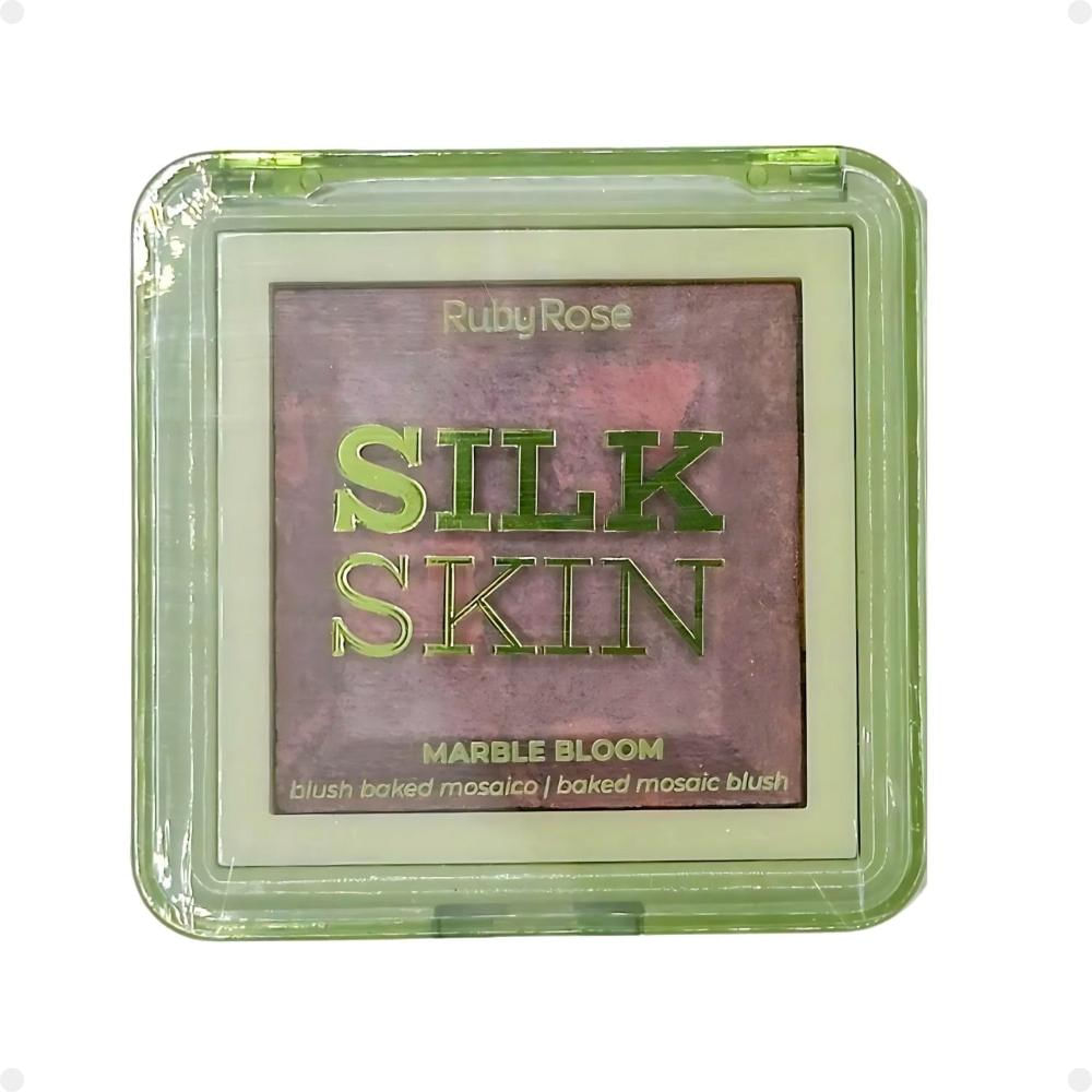 A melhor oferta de: Blush Baked Mosaico Ruby Rose Marble Bloom Silk ...