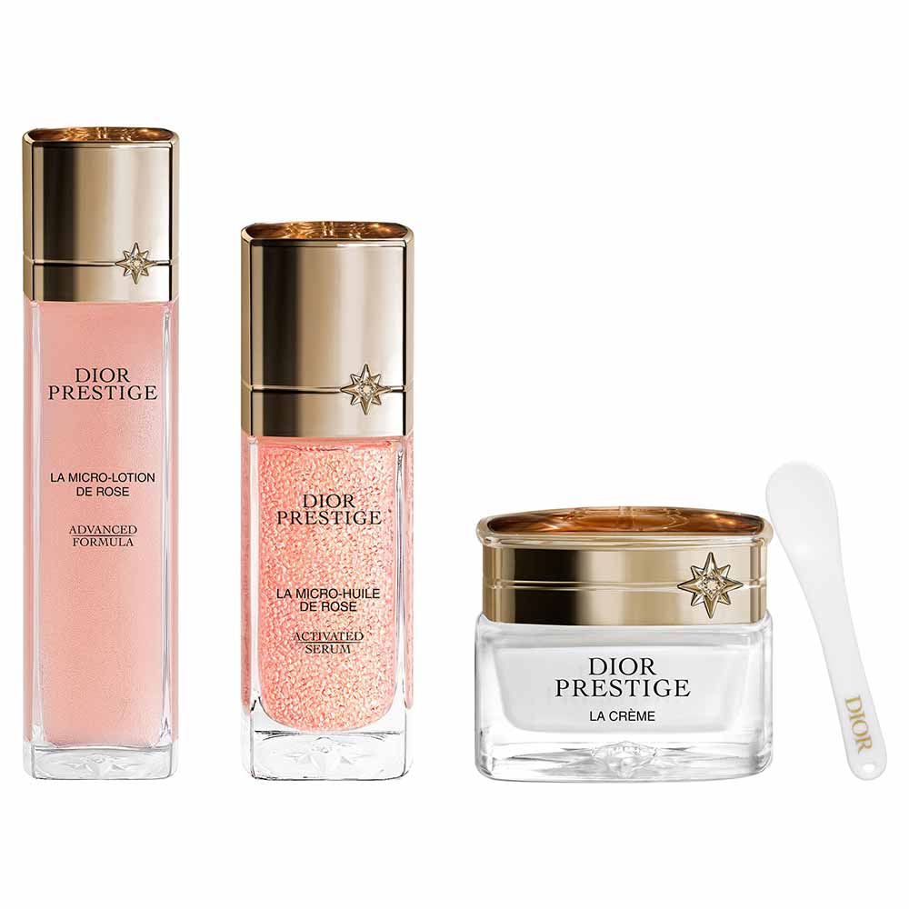 Dior Kit Set La Micro-Lotion de Rose + Sérum + Creme Facial - Época ...