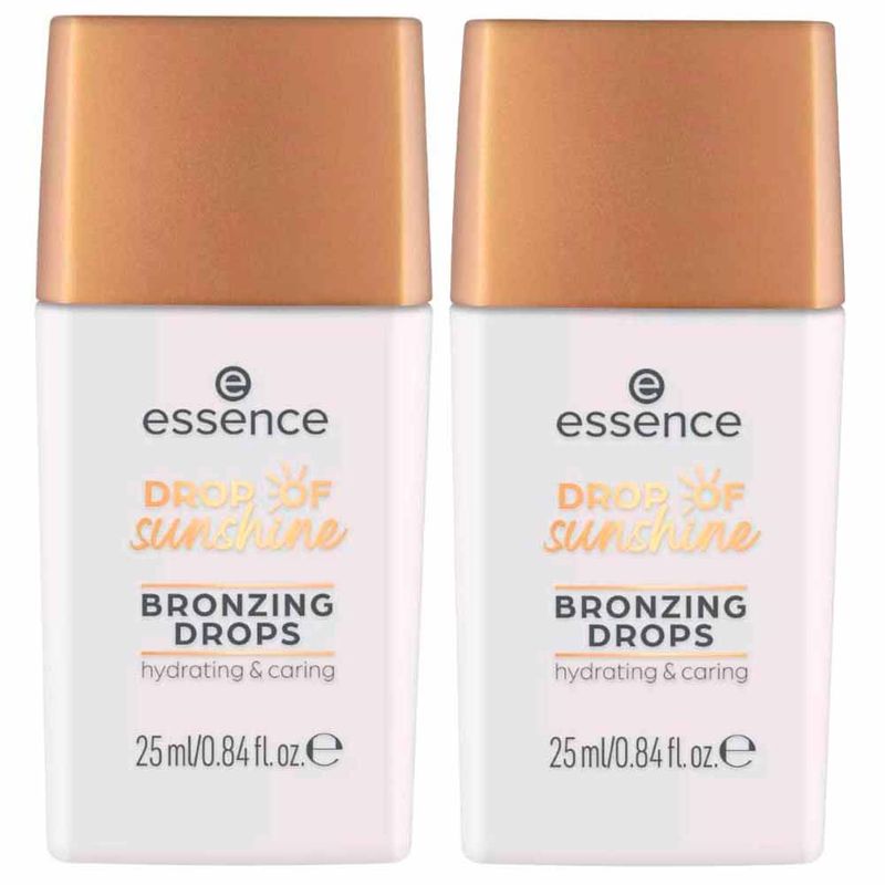 Essence Bronzer Líquido Drop Of Sunshine Dourado Kit com 2 Unidades ...