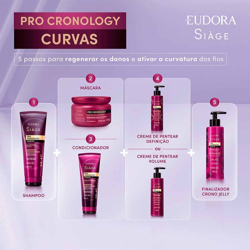 Eudora Siàge Pro Cronology Curvas Definição Creme de Pentear - Época ...
