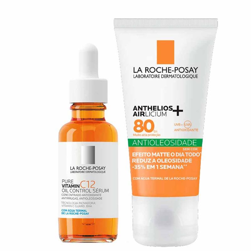 Kit La Roche-Posay - Sérum Antirrugas + Protetor Solar FPS80 - Época ...