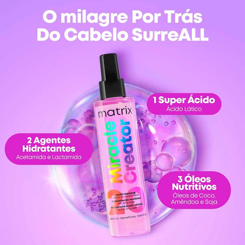 Tratamento Spray Multíbenefícios Matrix Miracle Creator - Época Cosméticos | Época Cosméticos