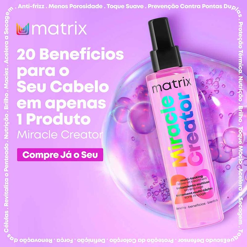 Tratamento Spray Multíbenefícios Matrix Miracle Creator - Época ...