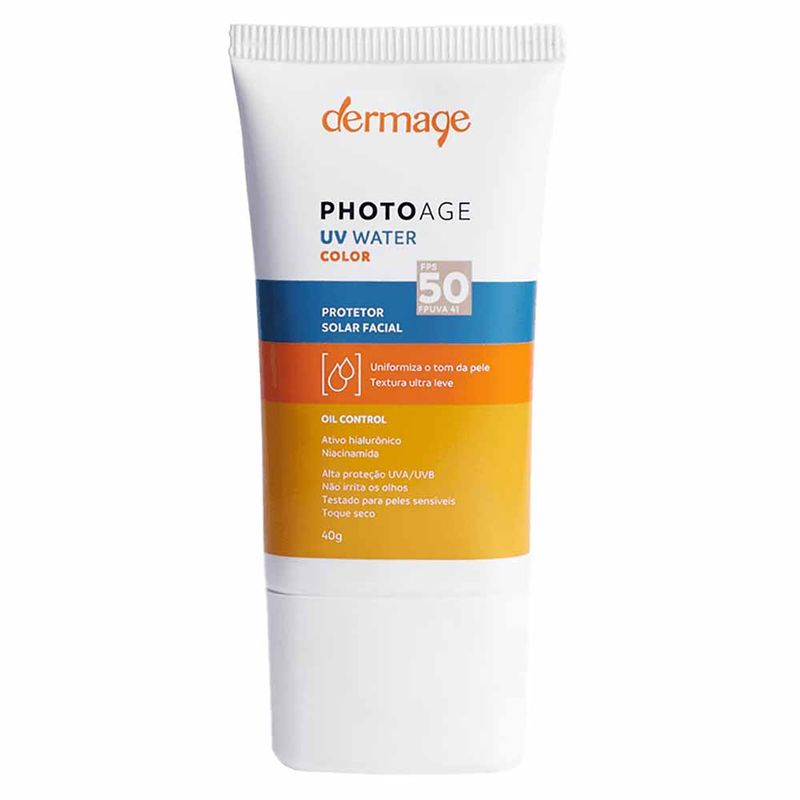 Protetor Solar Facial Dermage Photoage UV Water Color FPS50 - Época ...