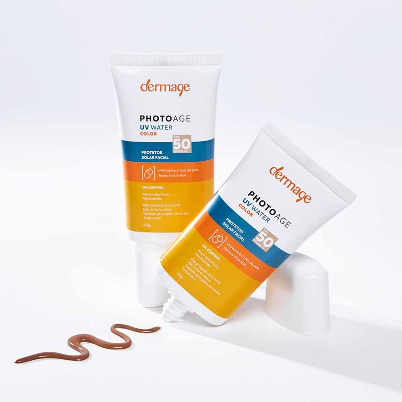 Protetor Solar Facial Dermage Photoage UV Water Color FPS50 - Época ...