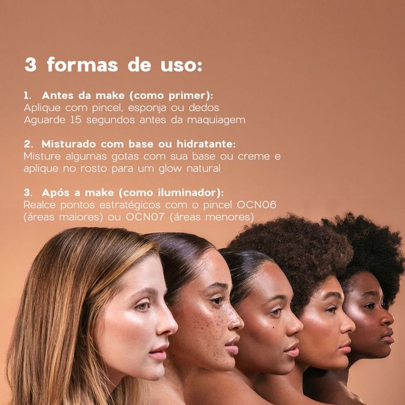 Primer Facial Iluminador Nádia Tambasco by Océane Glow Skin - Época ...