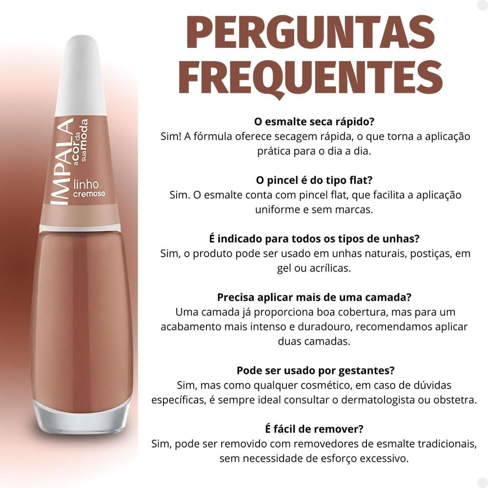 Esmalte Cremoso Impala Cor Da Sua Moda Linho 7,5ml - Época Cosméticos ...
