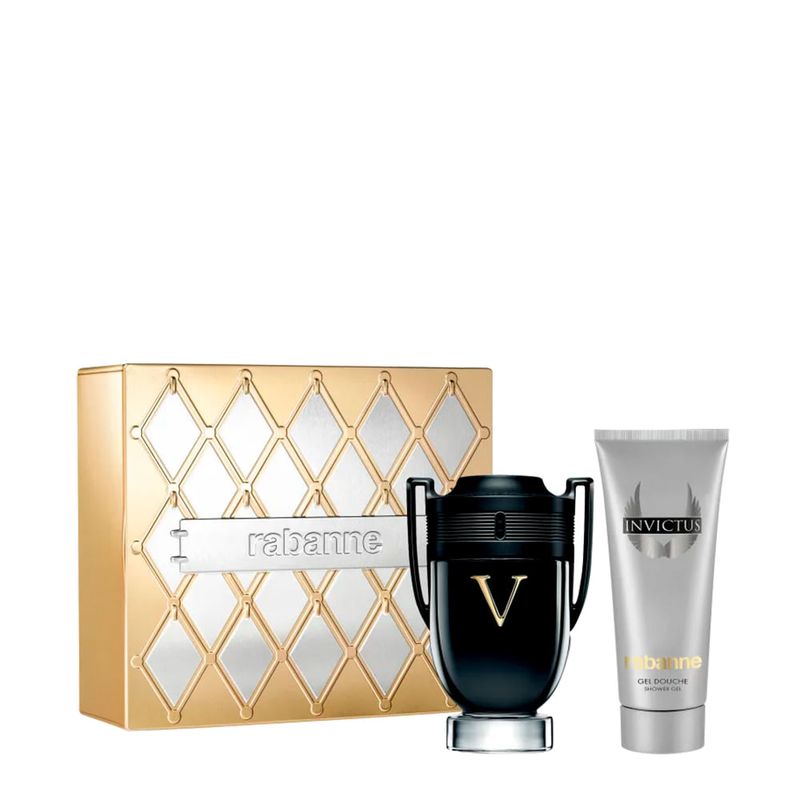 Kit Rabanne Invictus Victory Masculino - EDP 100ml + SG 100ml - Época ...