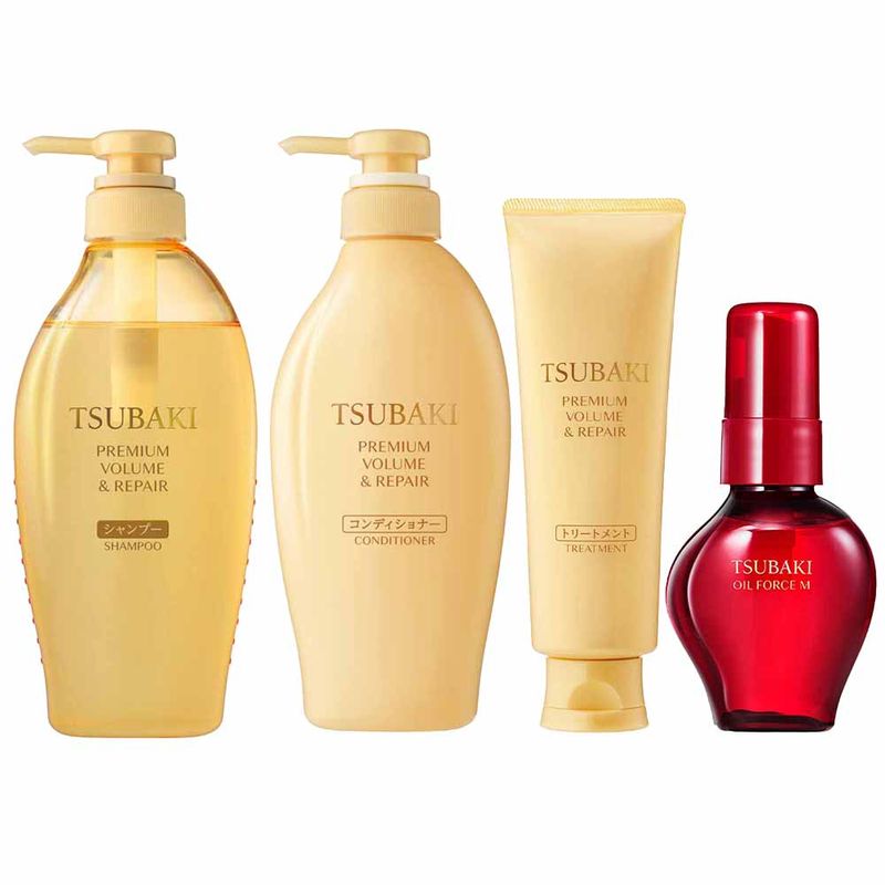 Kit Tsubaki Premium Volume & Repair e Óleo Camellia - Shampoo ...